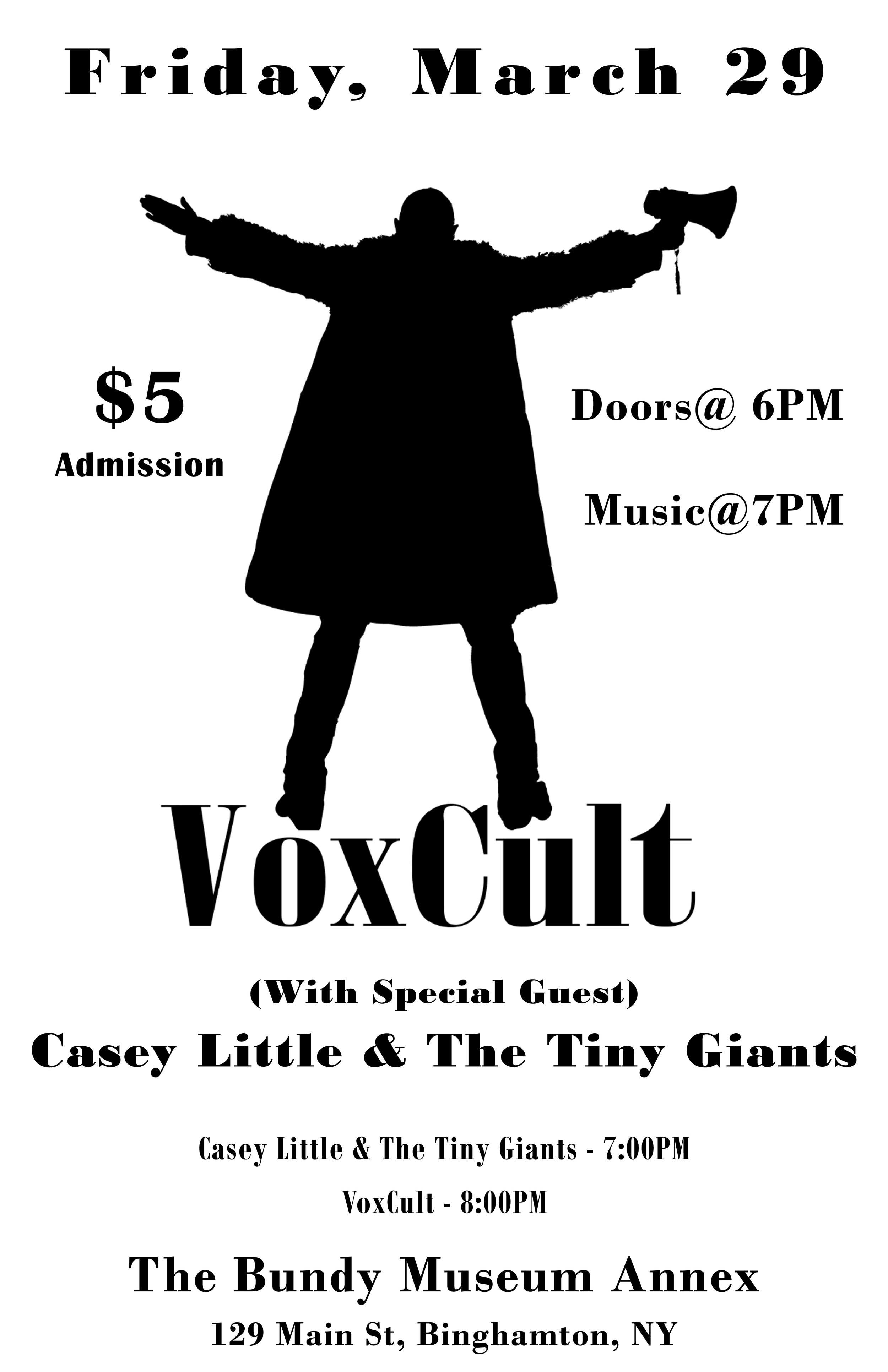 VoxCult with Special Guest - Live at the Bundy Museum Annex Theater — The Bundy Museum of ...