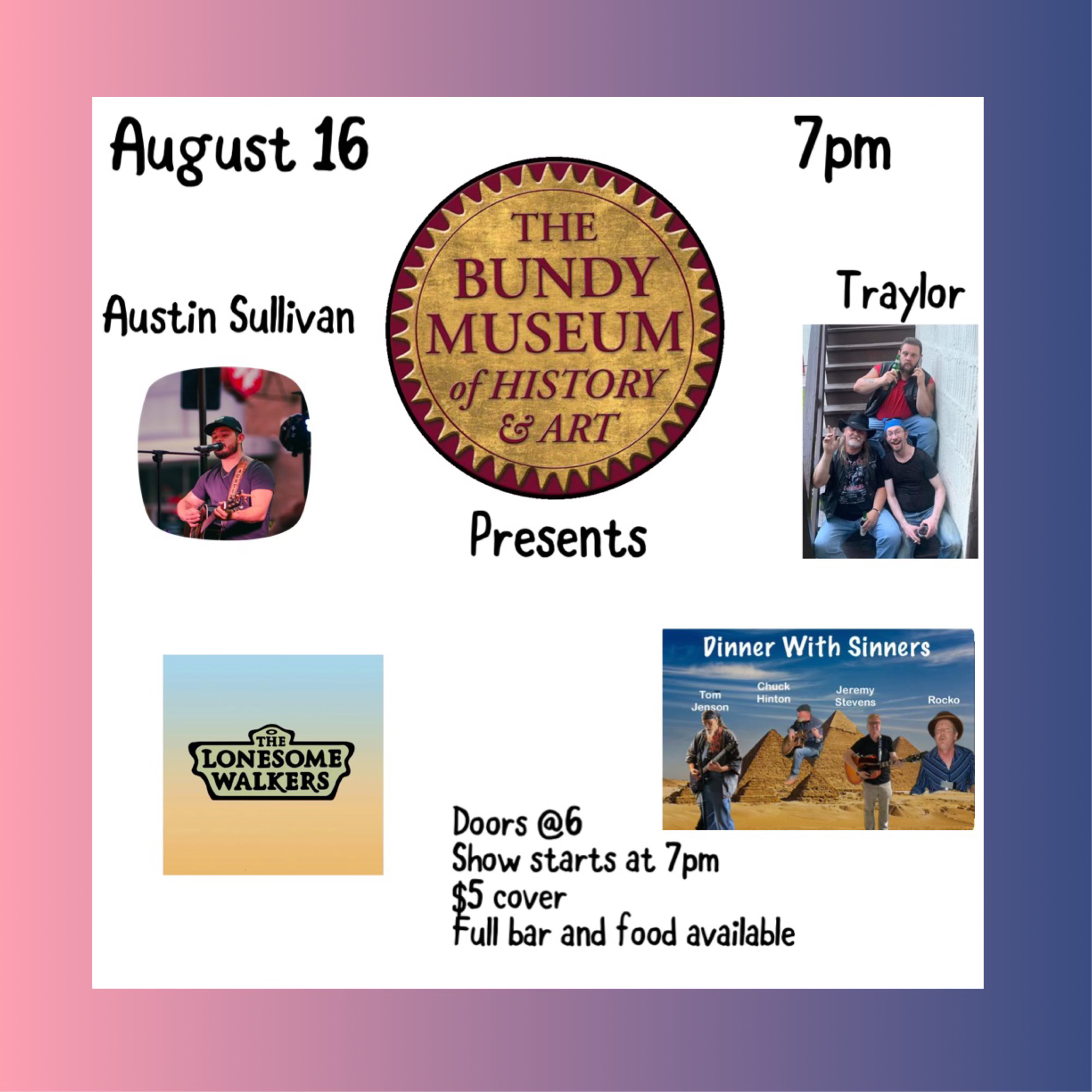 Dinner With Sinners with Guests - Live at the Annex Theater — The Bundy ...