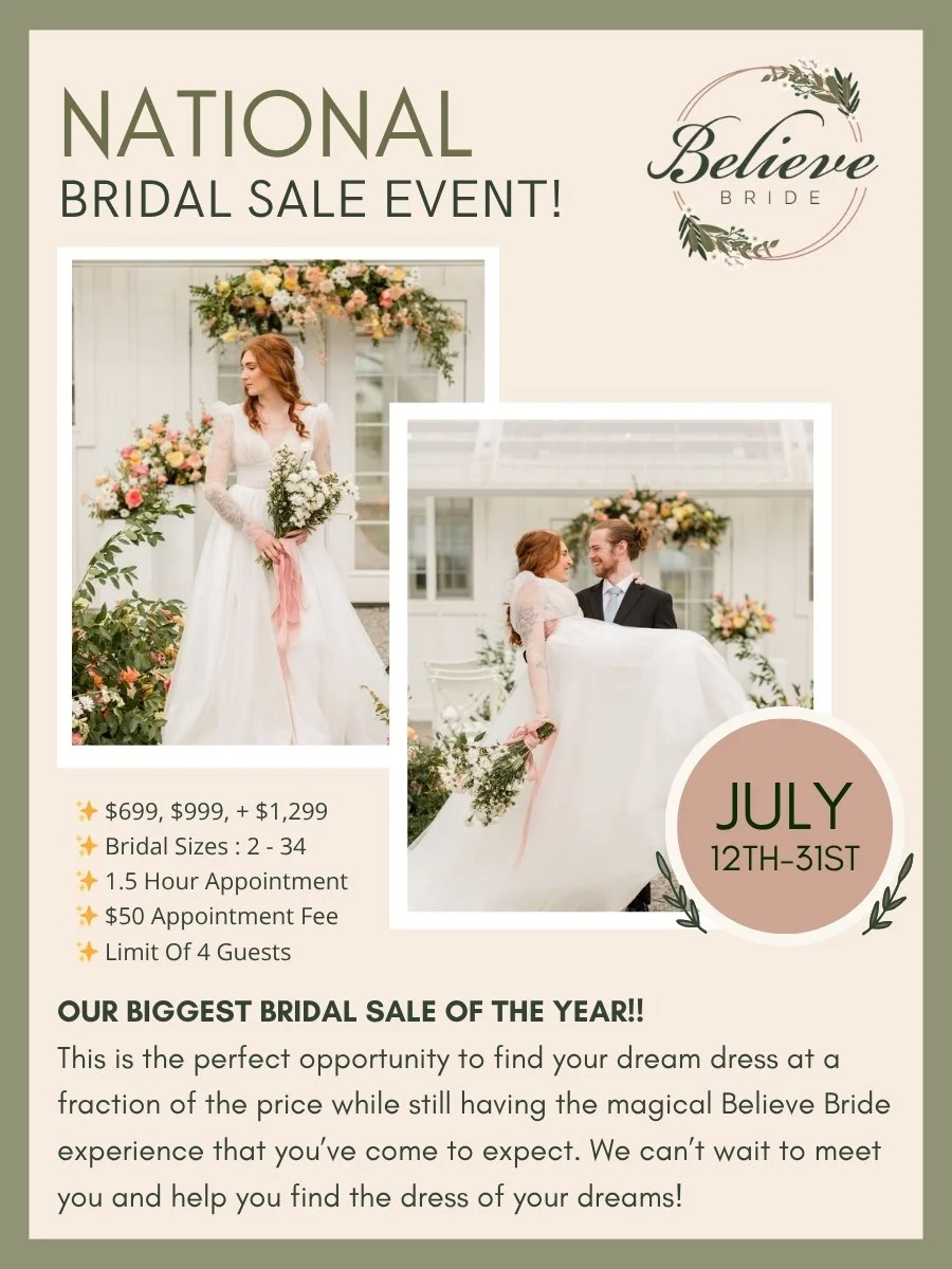 Spokane Bridal Appointment | Believe Bride