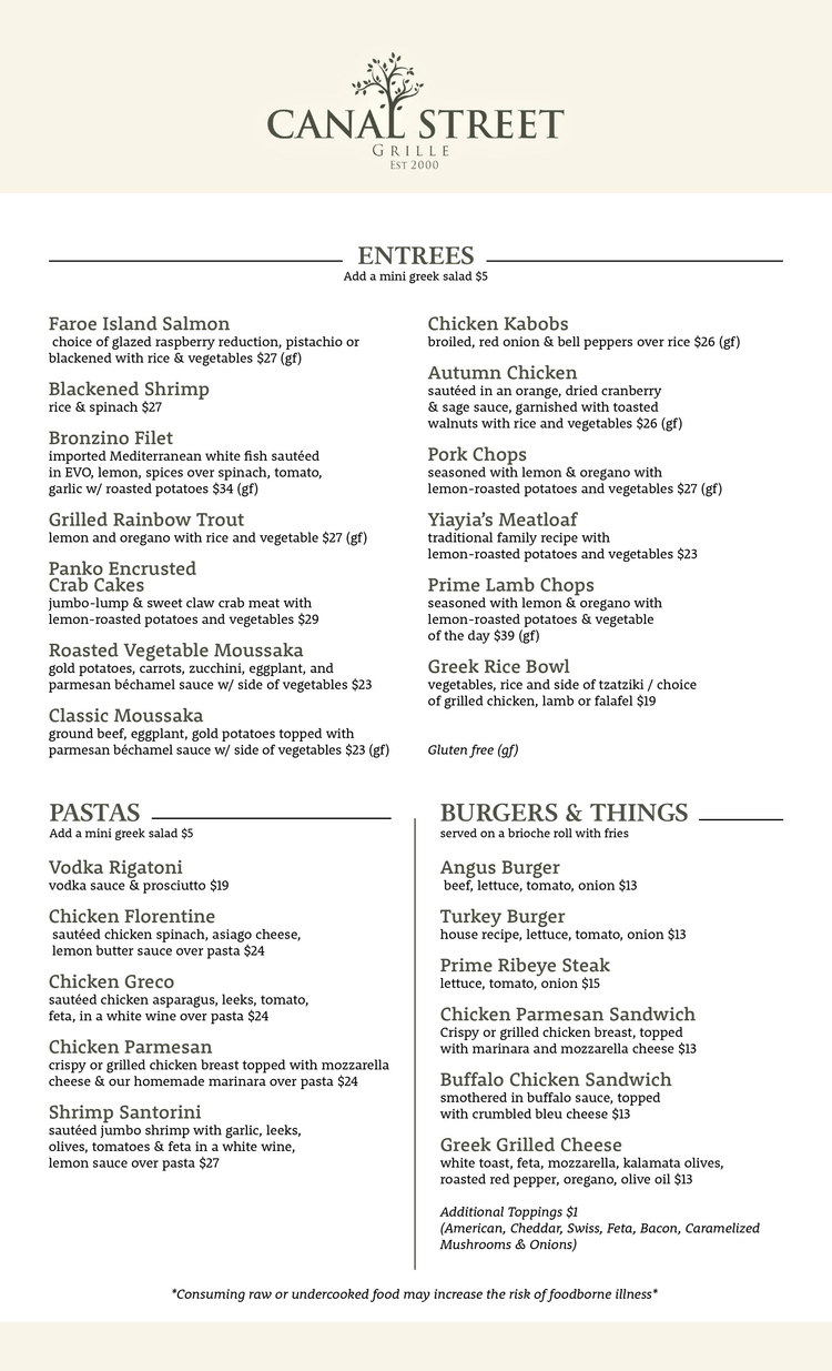 CANAL STREET GRILLE