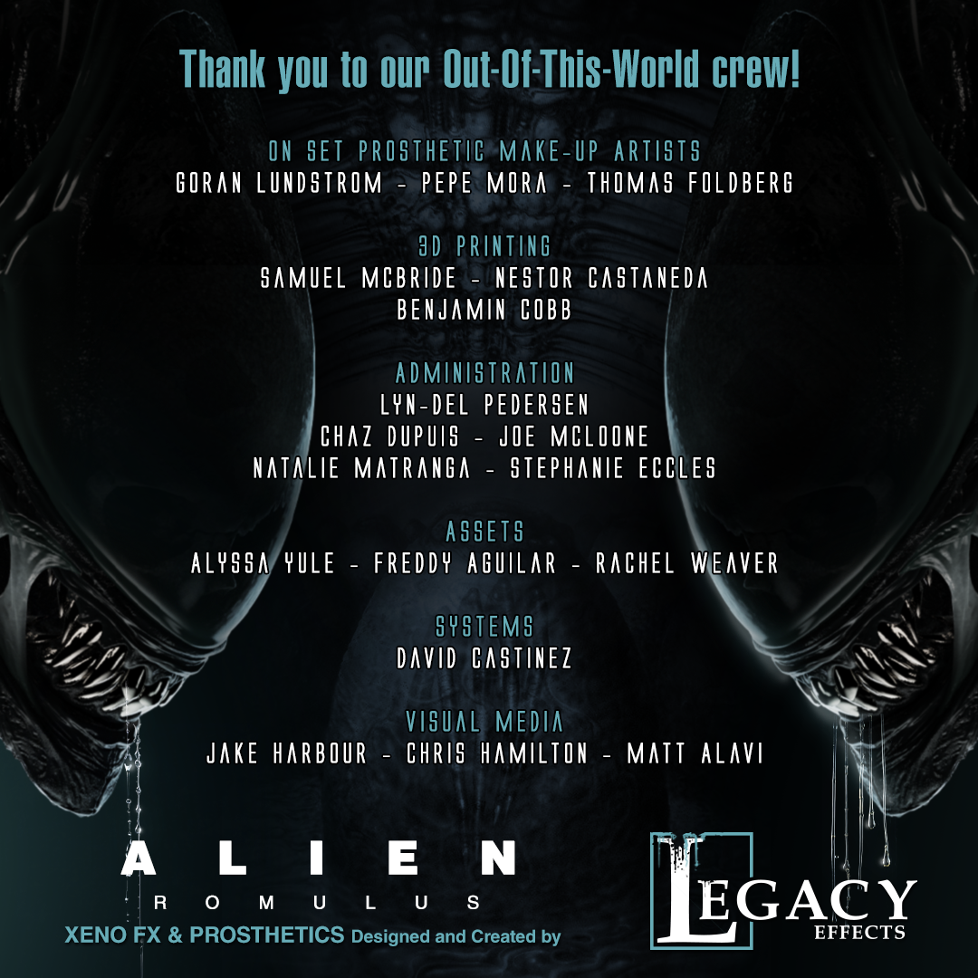 Alien: Romulus — Legacy Effects