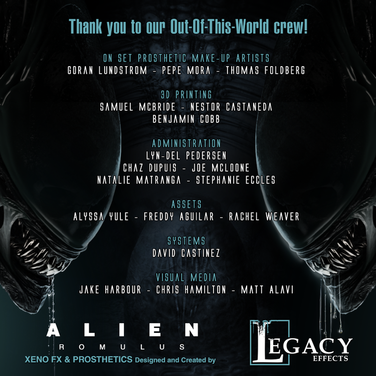 Alien: Romulus — Legacy Effects
