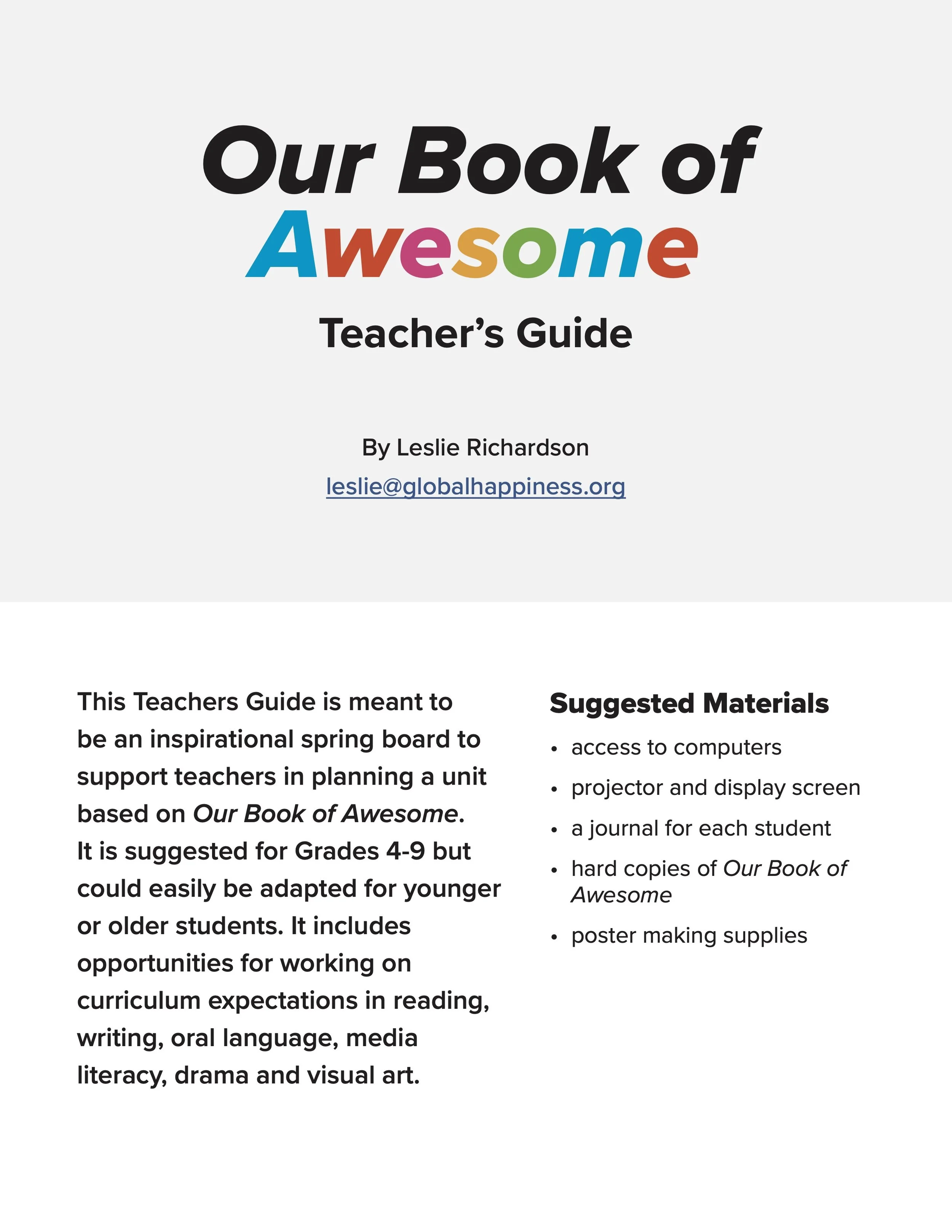 Our Book of Awesome — Neil Pasricha