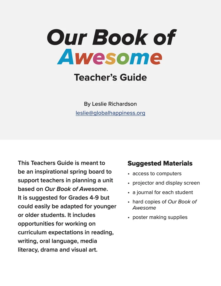 Our Book of Awesome — Neil Pasricha