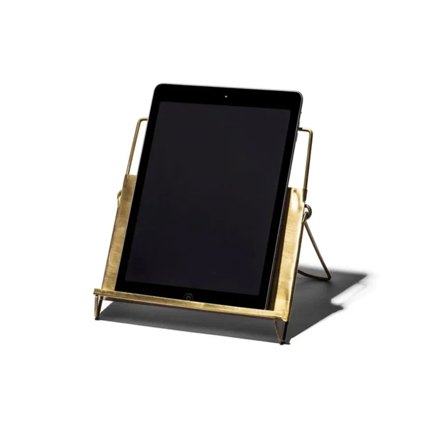 Brass tablet stand — Vico dei Bolognesi