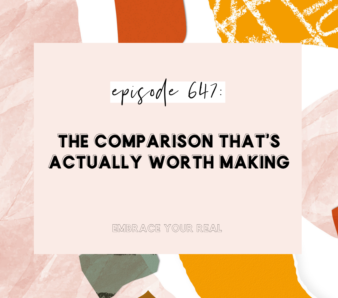 The Comparison That's Actually Worth Making — Julie Ledbetter