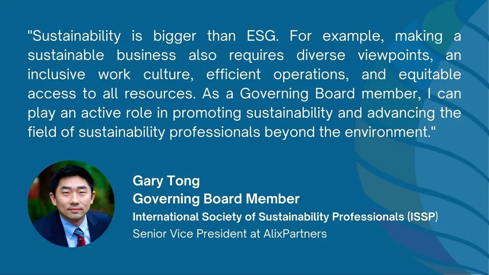 Gary Tong, Problem Solver and Business Consultant, Joins ISSP Governing ...