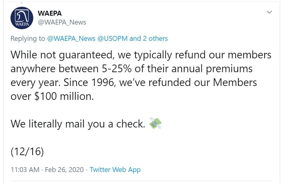 Your Questions about FEGLI and WAEPA, Answered. Via Twitter! — FEDmanager