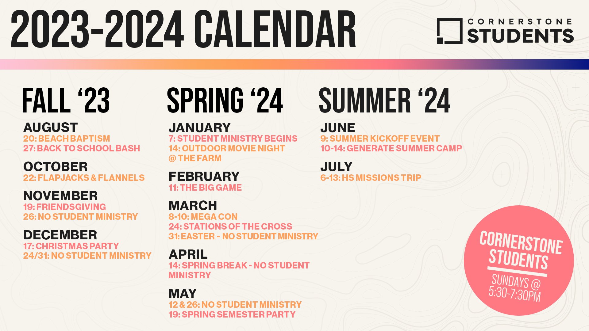 Cornerstone Students — Cornerstone Church