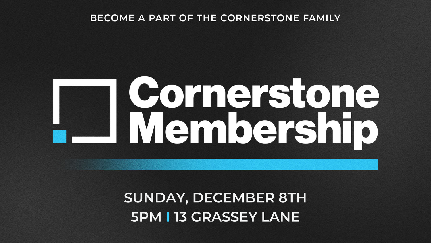 Events — Cornerstone Church
