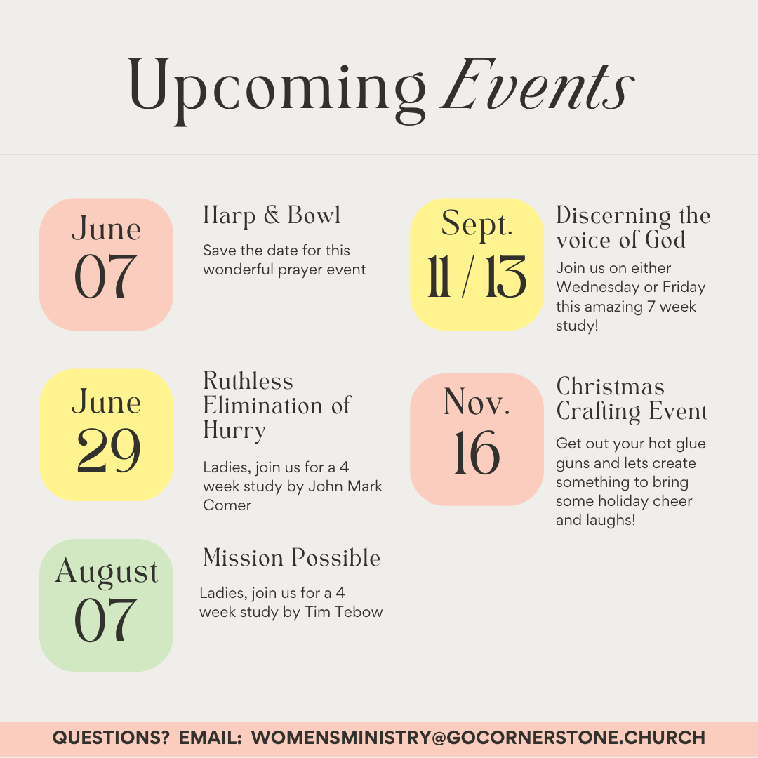 Women's Ministry — Cornerstone Church