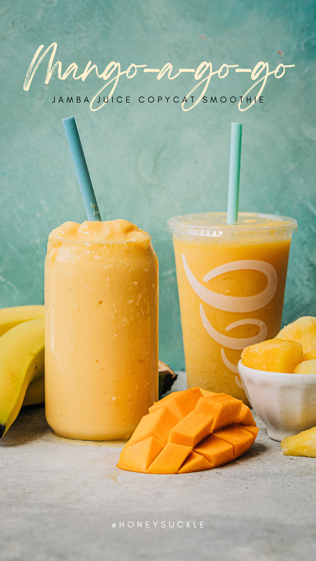 Mango-a-Go-Go® Jamba Juice Copycat Smoothie — Honeysuckle