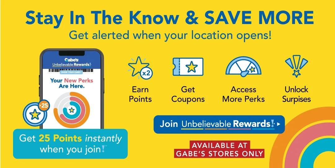 New Store Grand Openings 2024 — Gabe's