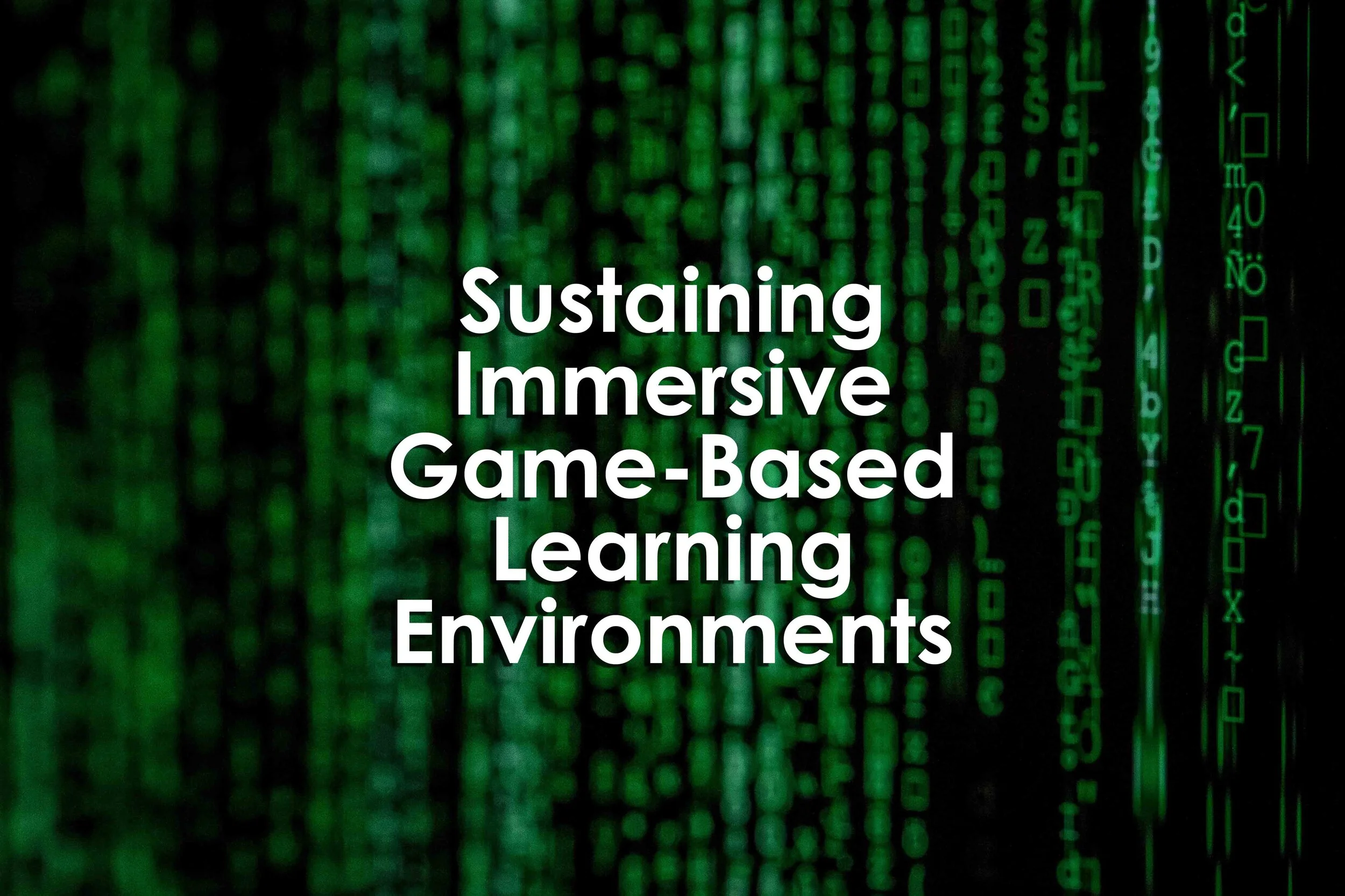 Sustaining Immersive Game-Based Learning Environments — University XP