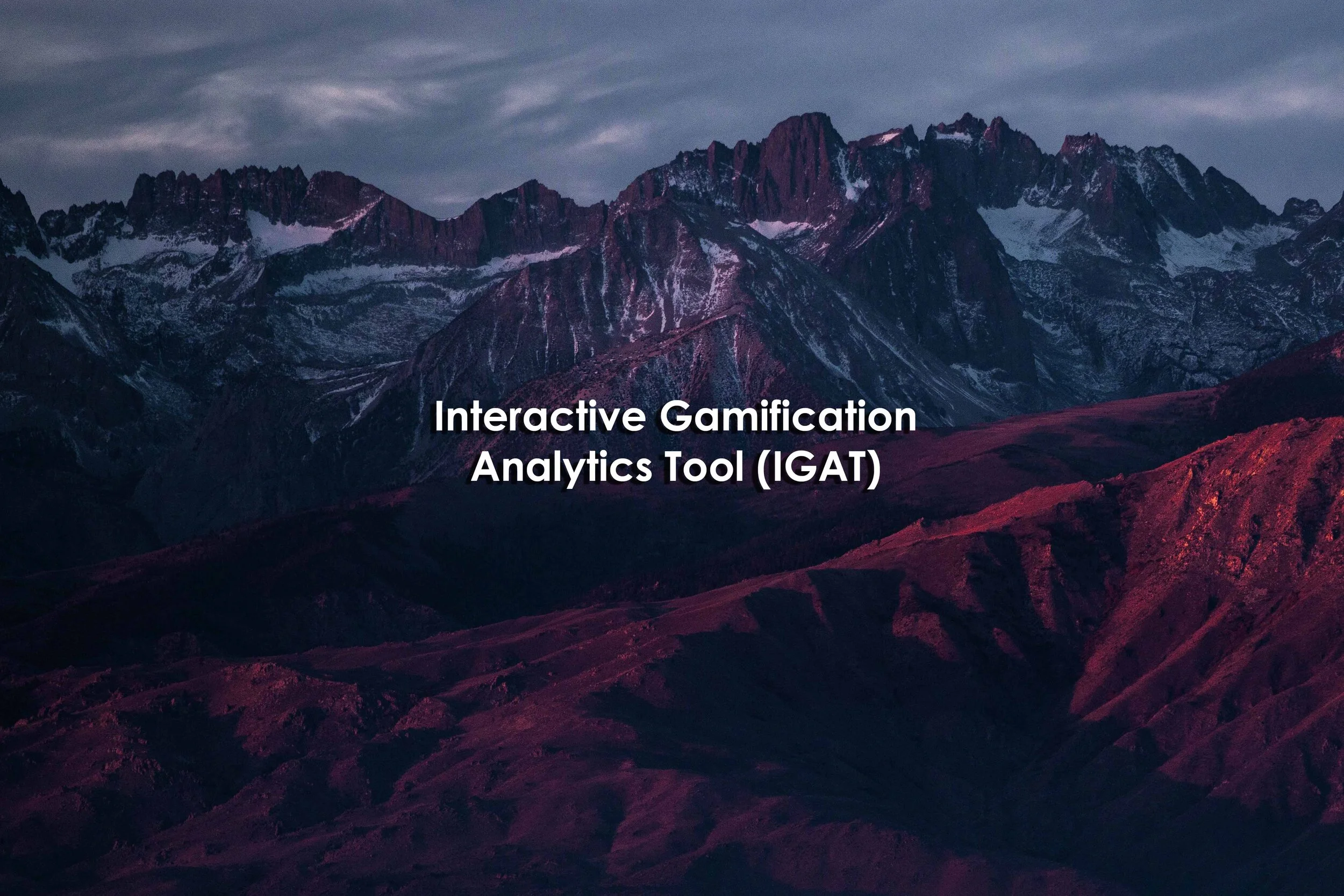 Interactive Gamification Analytics Tool (IGAT) — University XP