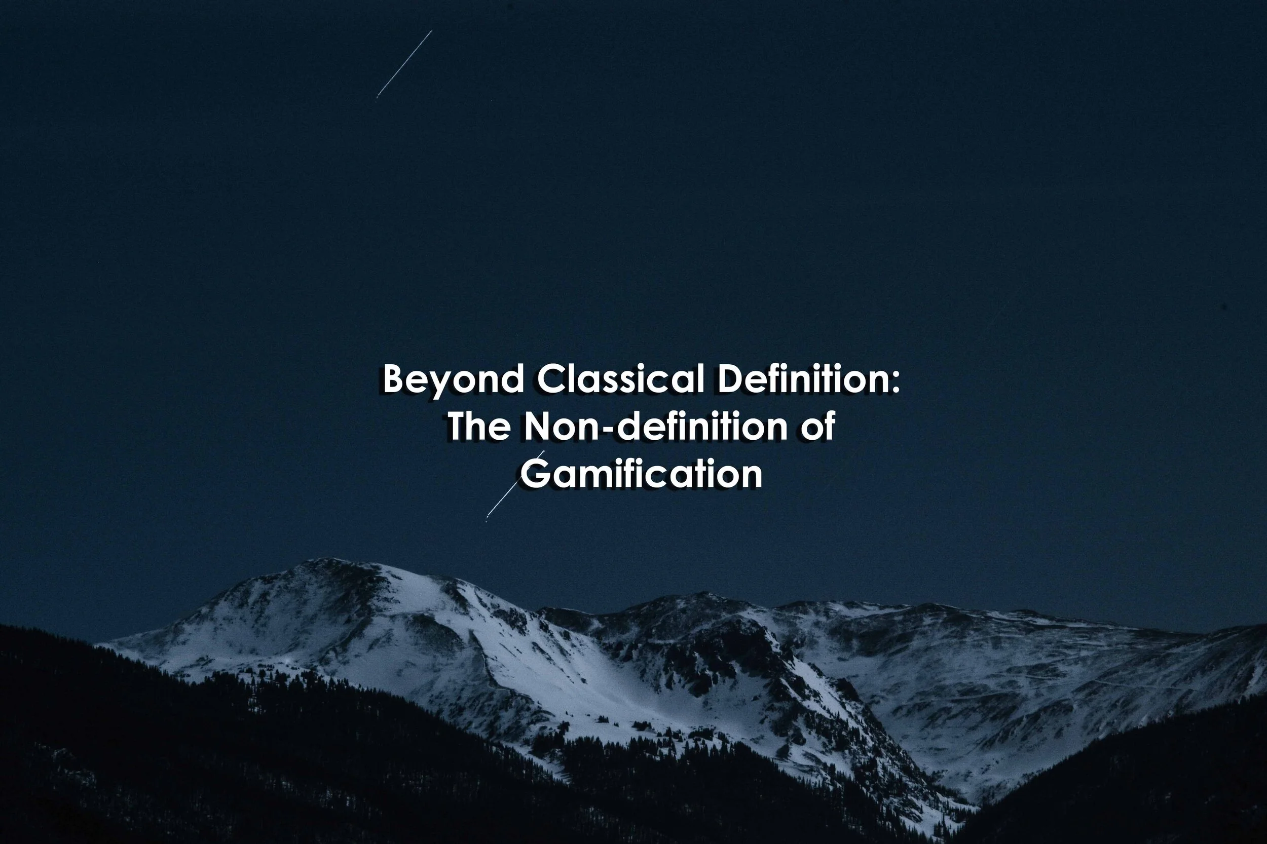 Beyond Classical Definition: The Non-definition of Gamification ...