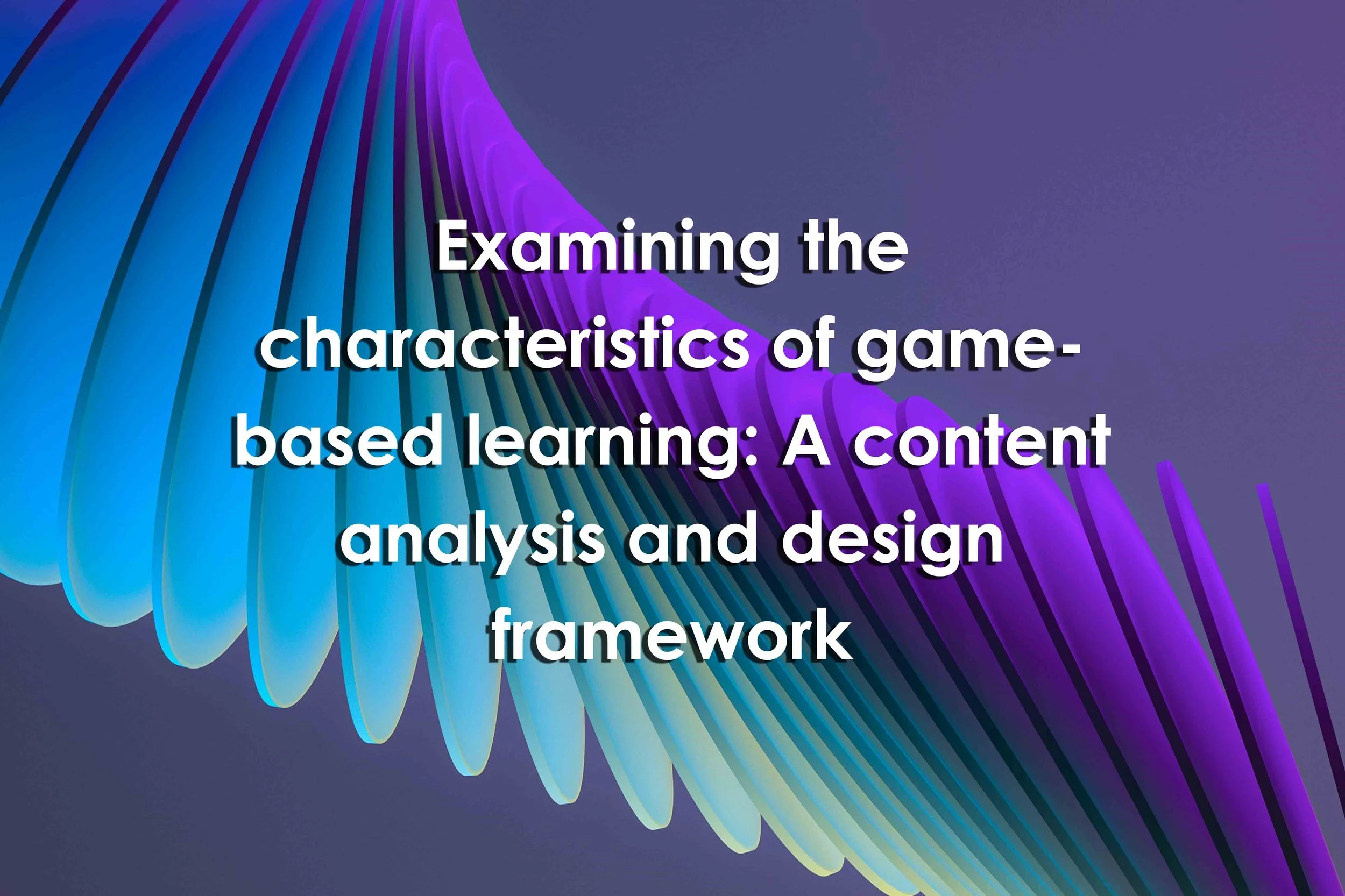 Examining the characteristics of game-based learning: A content ...