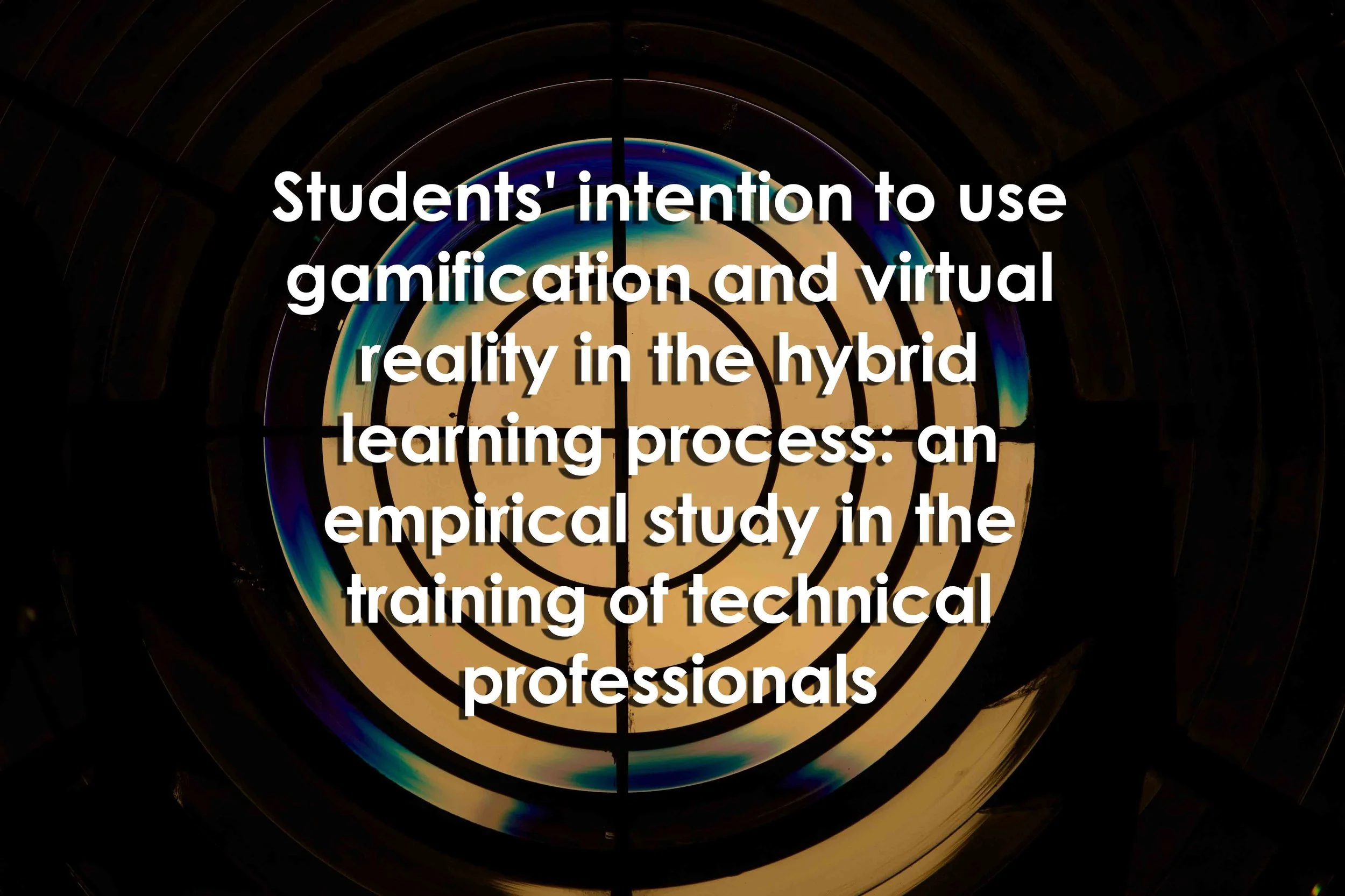 Students' intention to use gamification and virtual reality in the ...