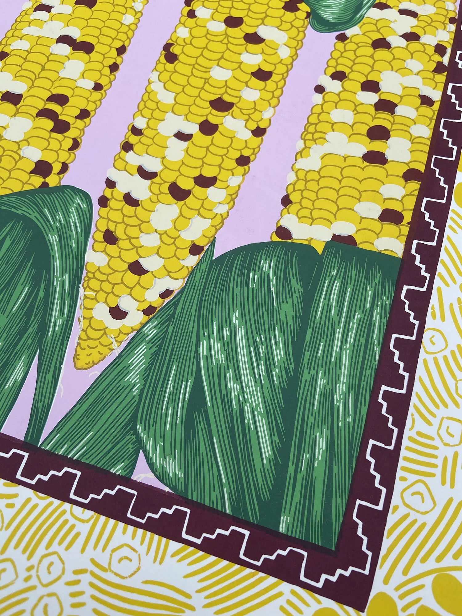 Maize (Screen Print) — Claudia Borfiga