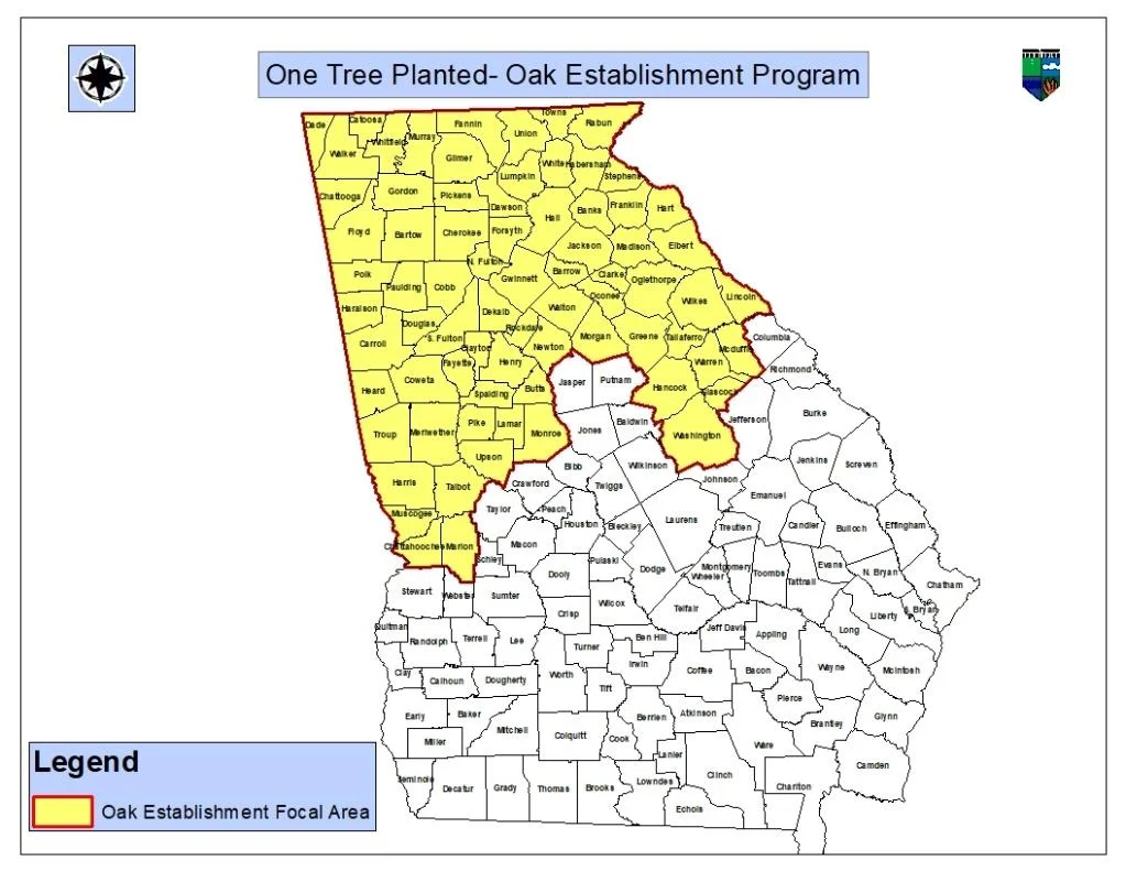 Georgia Forestry Commission Announces One Tree Planted — Oak ...