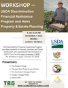 USDA Discrimination Financial Assistance and Heirs Property Workshop ...