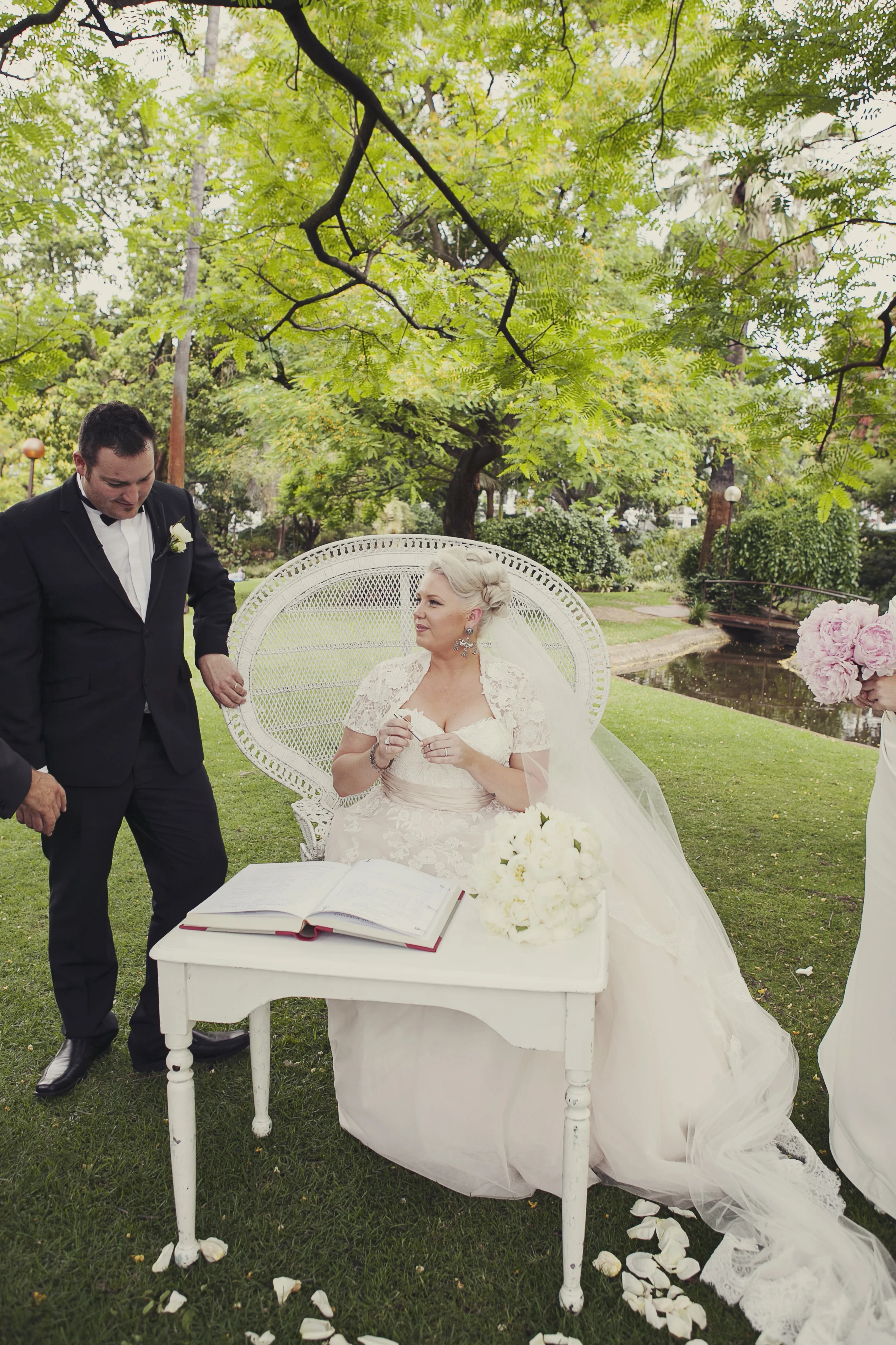 Chippy White Table — Pretty Willow Prop Hire Perth