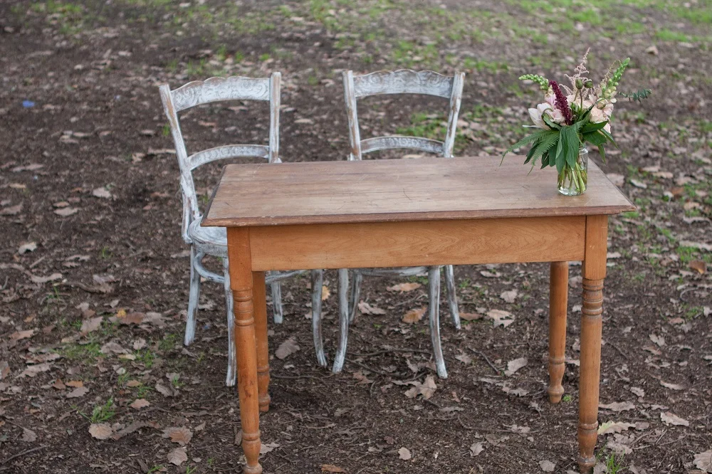 White Signing Chairs — Pretty Willow Prop Hire Perth