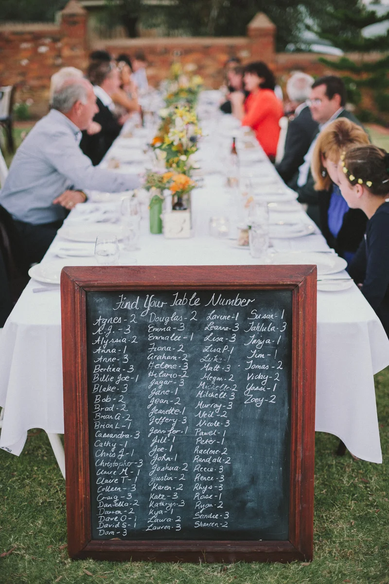 Timber Framed Chalkboard — Pretty Willow Prop Hire Perth