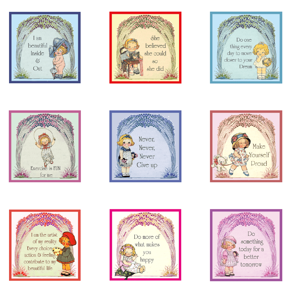 Vintage Dolly Dingle VDC 12-Month Coloring Book {Digital Download} — VDC