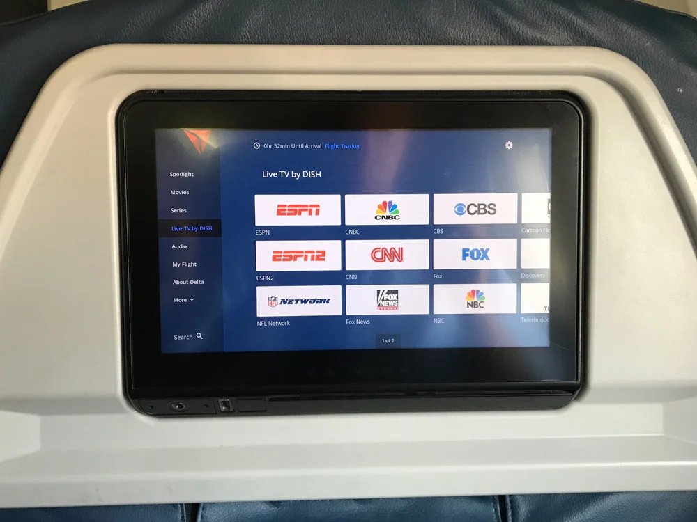 Delta Airplane Screen Tv