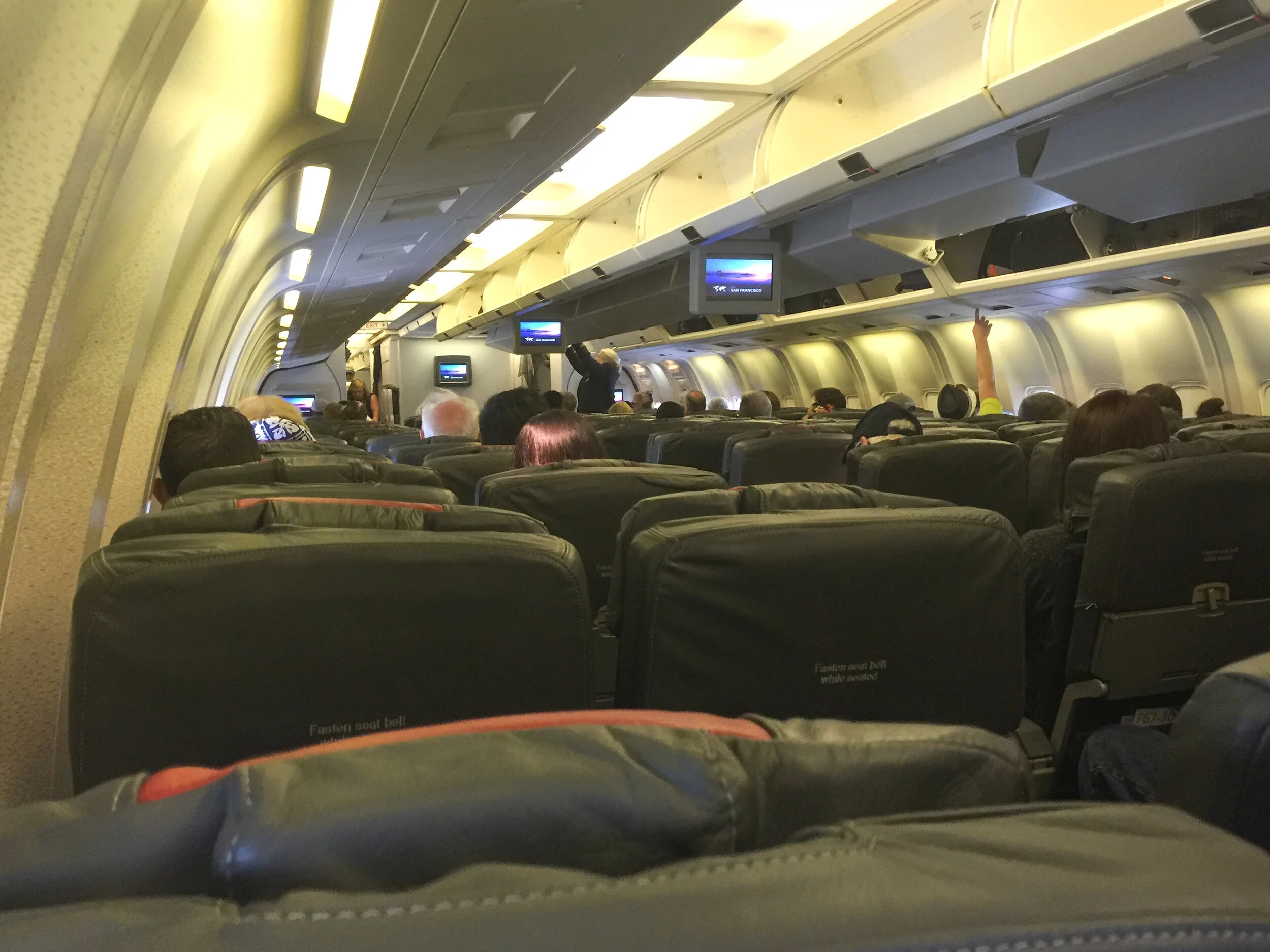 American Airlines 767 Interior