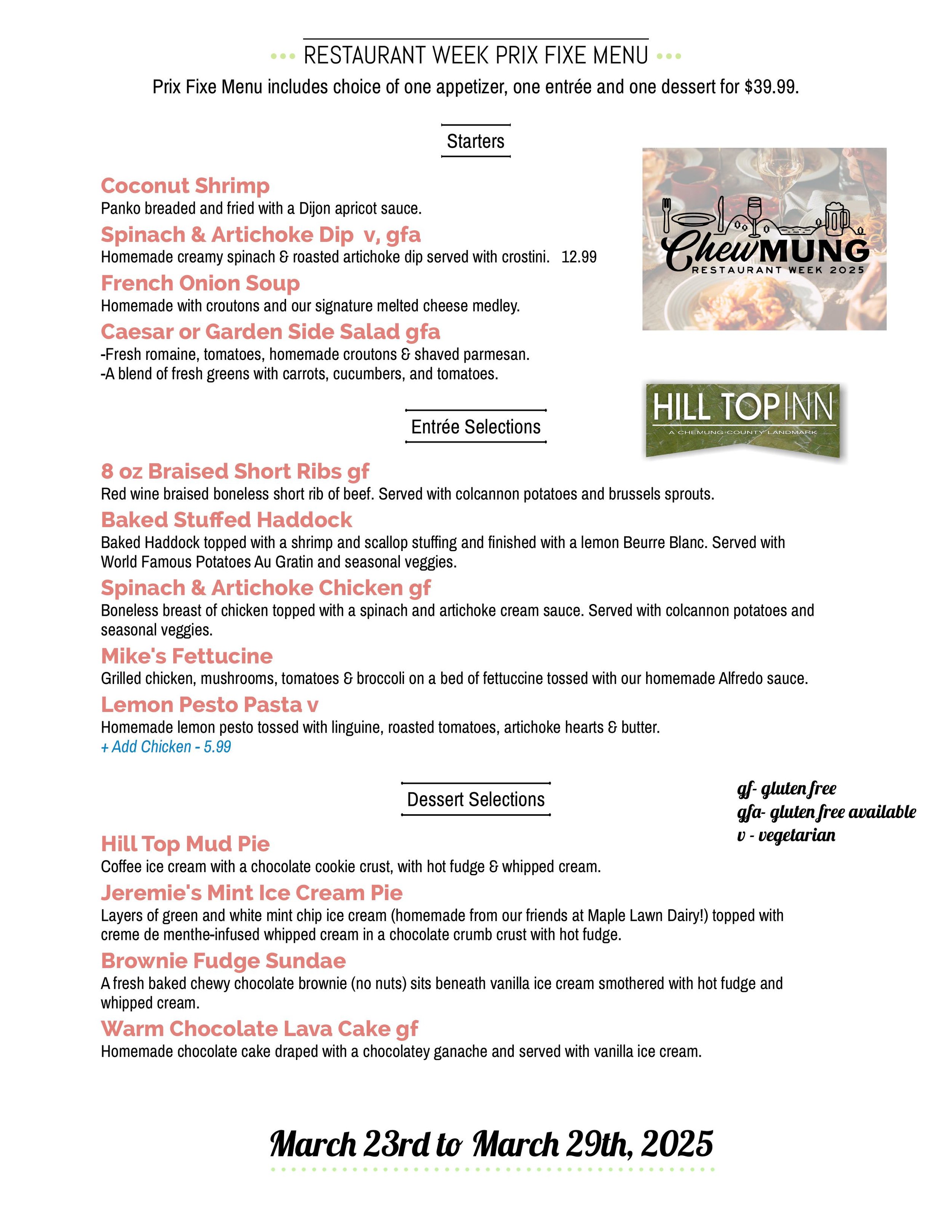 Events — Hill Top Inn