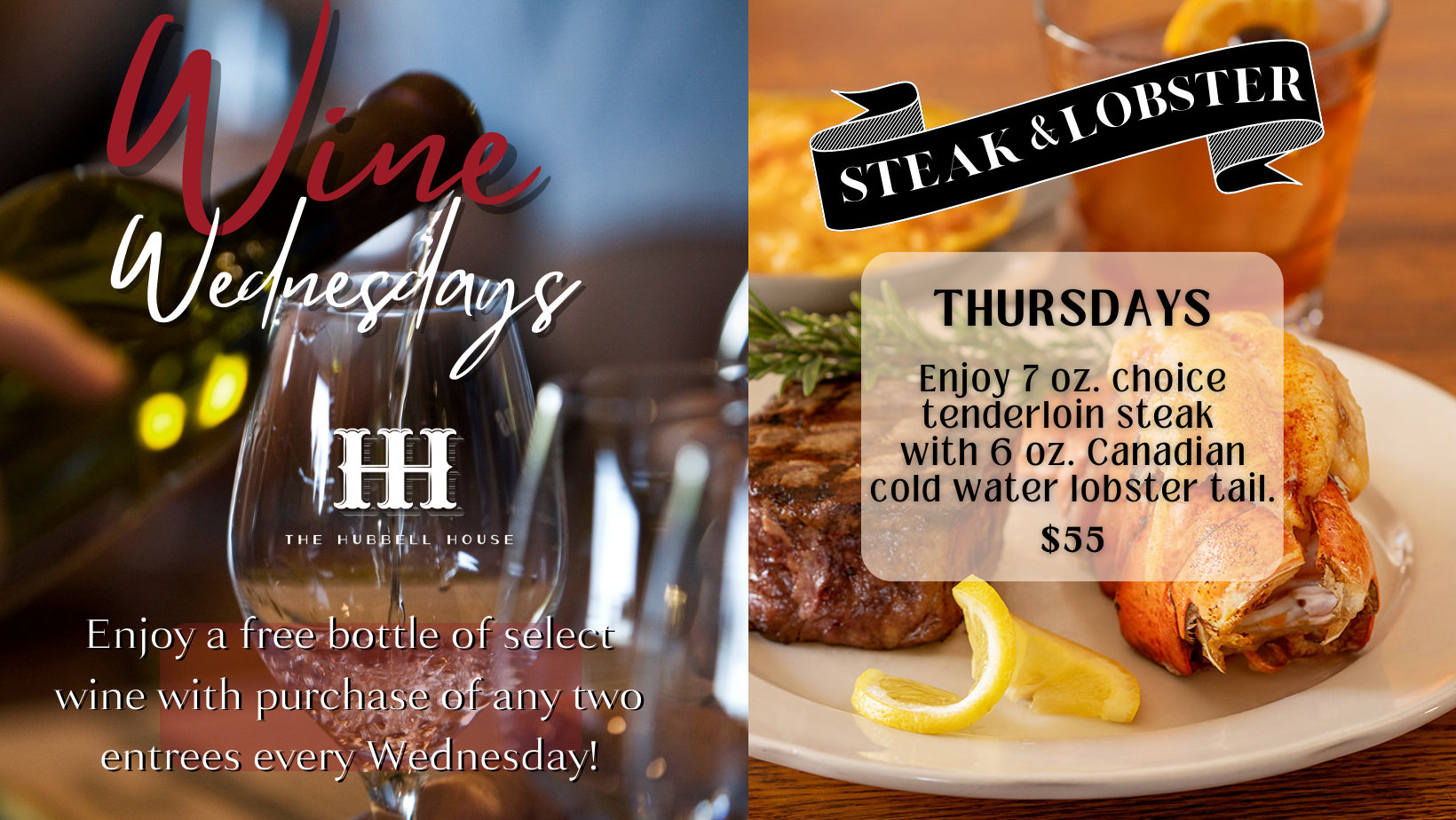 Weekly Specials — The Hubbell House