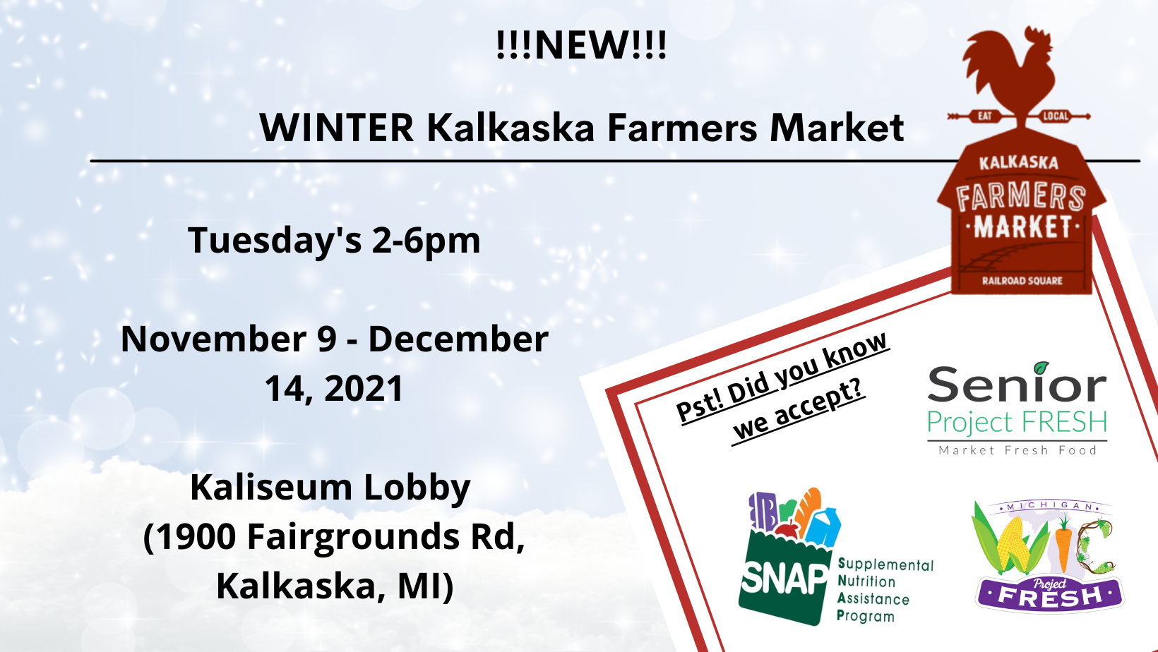 New Winter Kalkaska Farmers Market — Kalkaska Conservation District