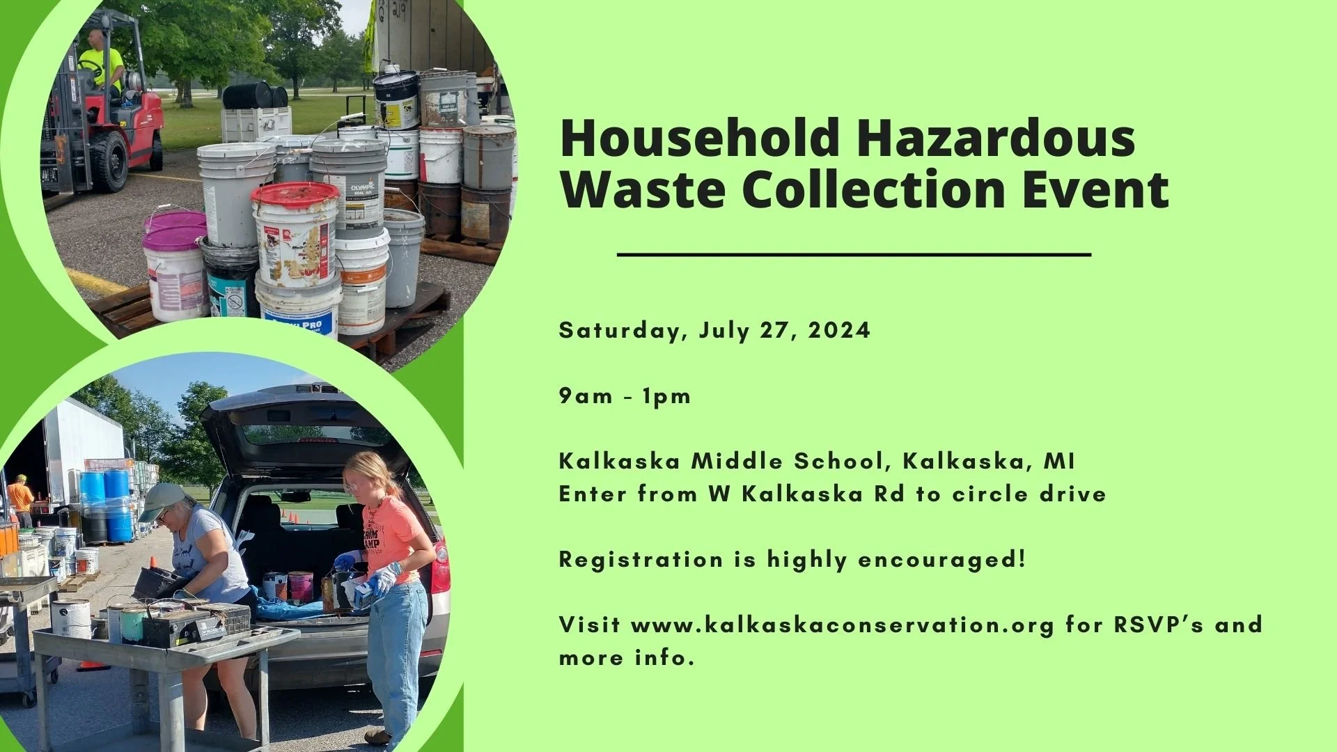 Household Hazardous Waste Collection event for Kalkaska County ...