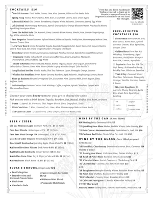 Menu — Sebastopol Restaurant, Bar, Live Music And Events In The Barlow