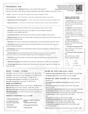 Menu — Fern Bar Events