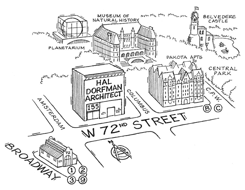 Directions Map — Hal Dorfman Architects