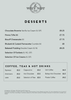 Menus — The Why Not Inn, Redditch