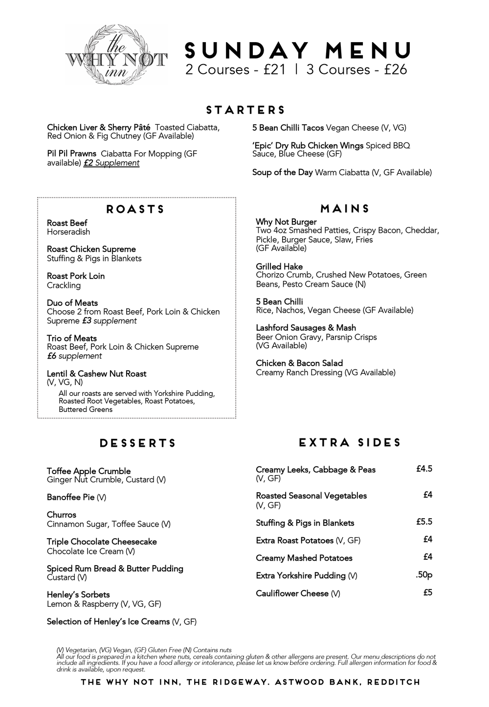 The Why Not Inn, Redditch