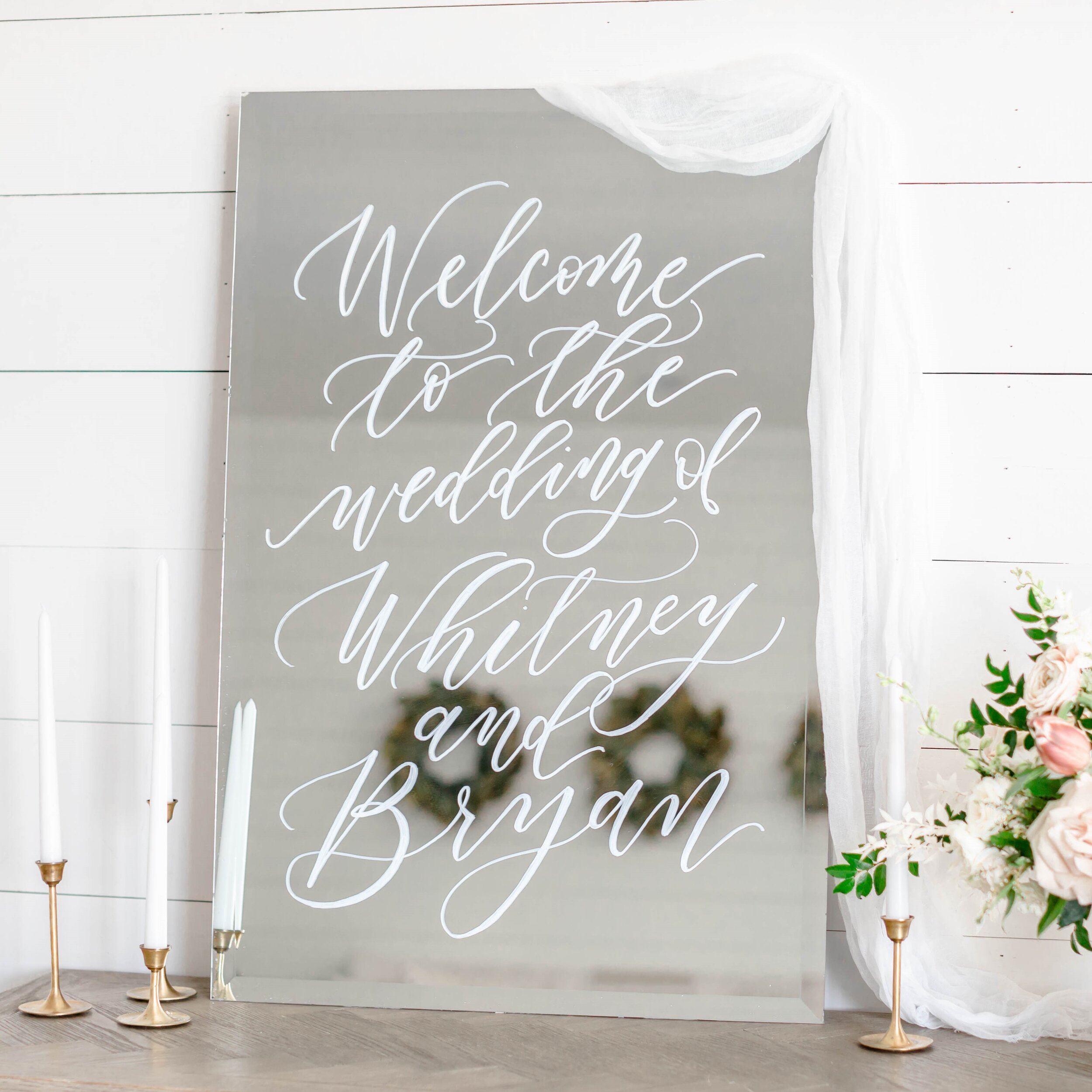 Yellow Rose Calligraphy