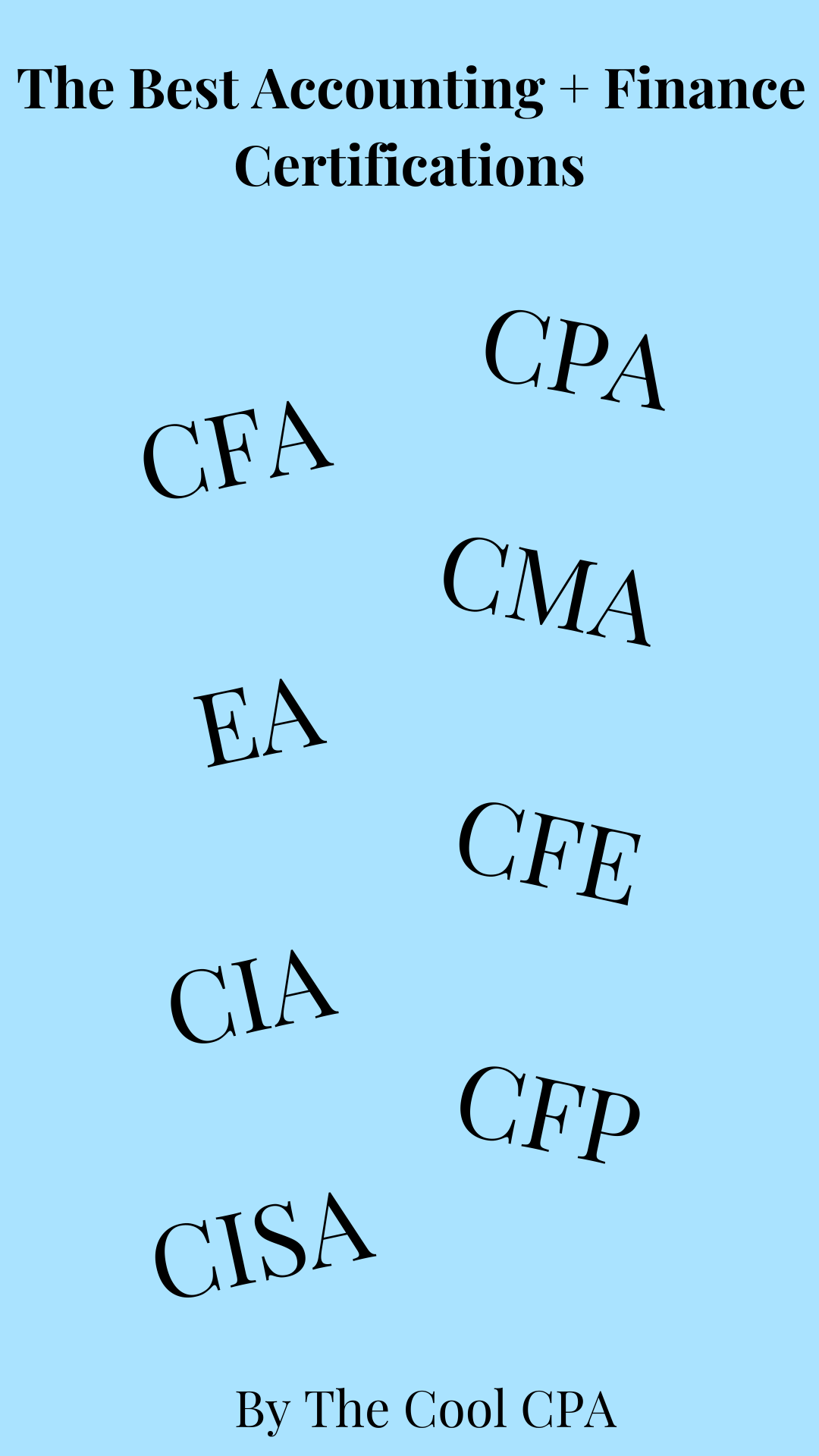 The Best Accounting + Finance Certifications — The Cool CPA®