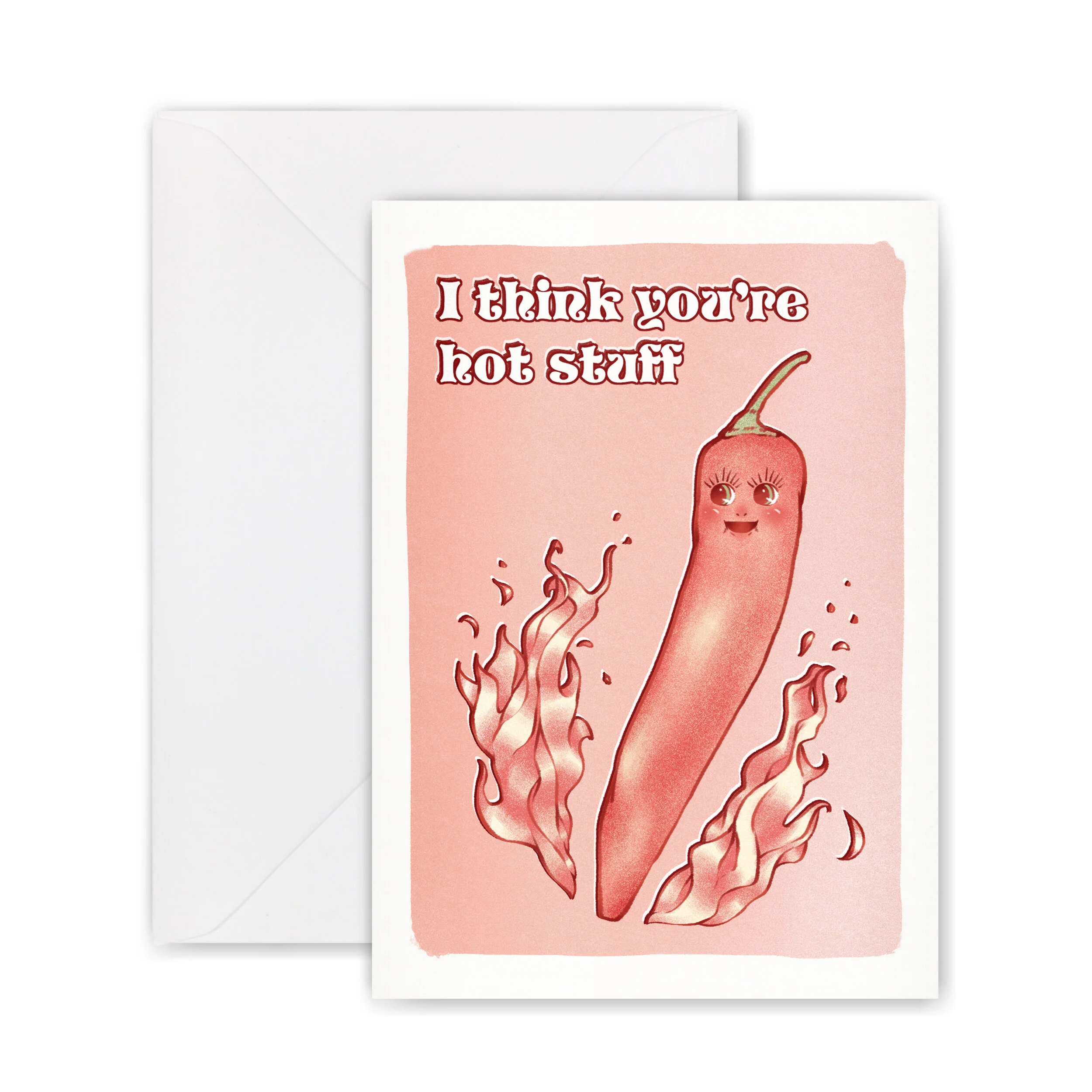 I Think You're Hot Stuff card — Sarah Maxwell Illustration