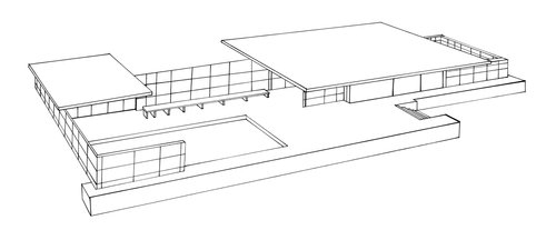 Barcelona Pavilion Drawing