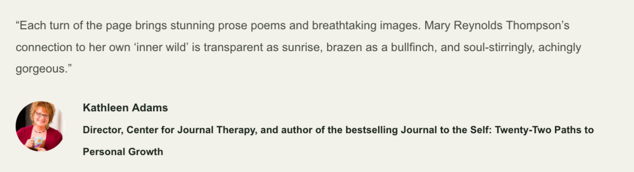 Embrace Your Inner Wild | A deeper connection to nature — Mary Reynolds ...