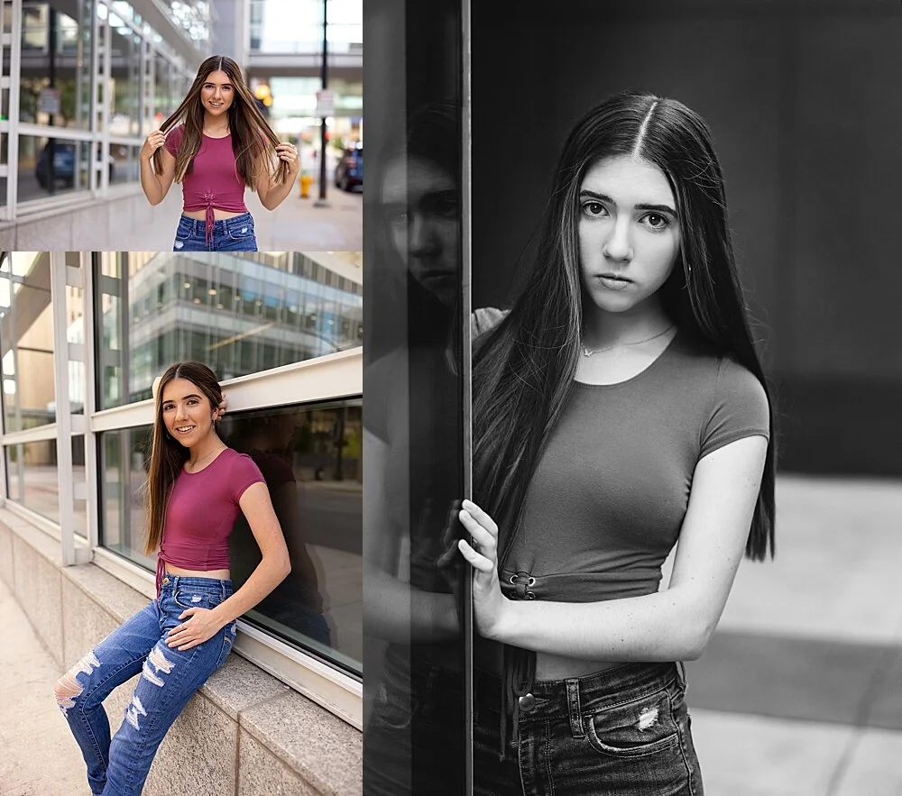 ARIEL | FUN DOWNTOWN SENIOR PORTRAIT SESSION WITH A FEW SURPRISES ...