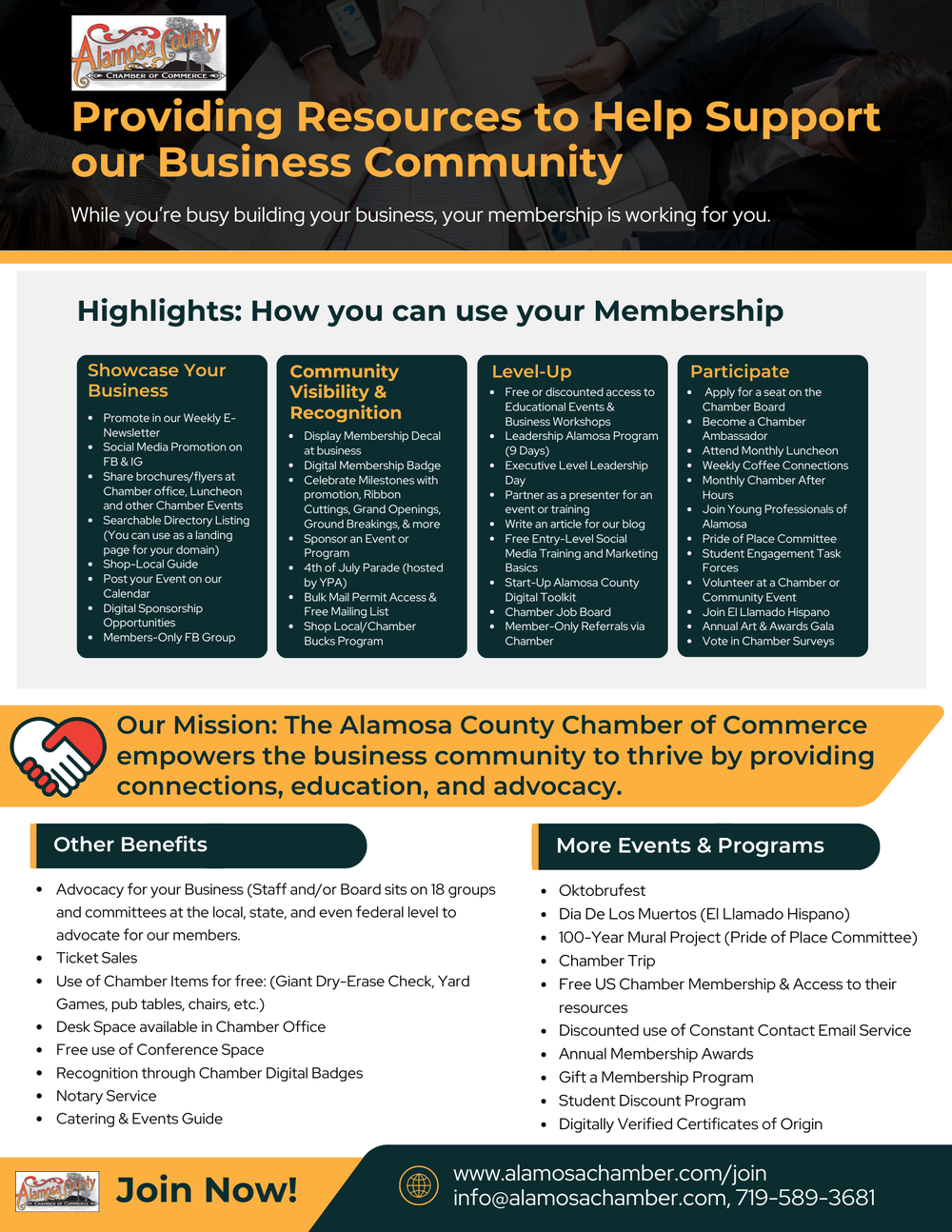 Join our Organization — Alamosa County Chamber of Commerce