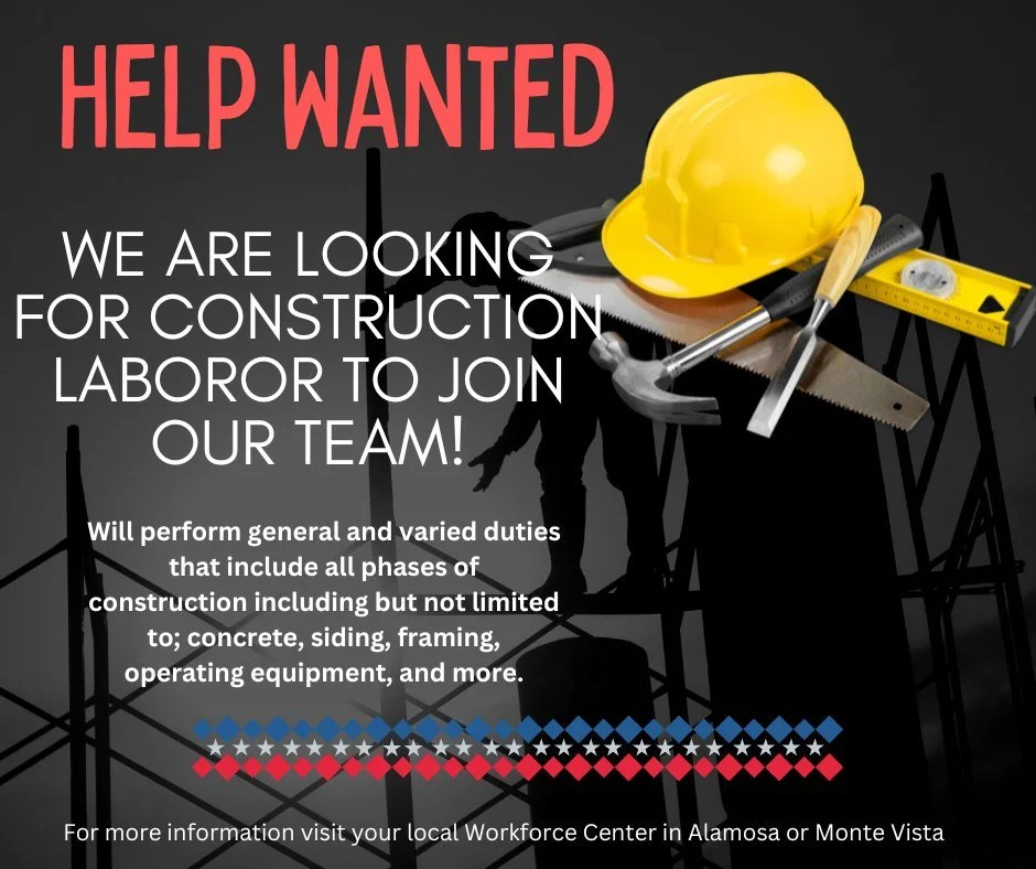 Constructon Laborer Help Wanted Flyer