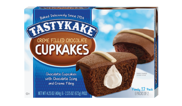 Creme Filled Chocolate Cupcakes — Tastykake