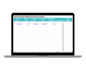 Health Insurance Reimbursement Tracker — The Fiscal Femme